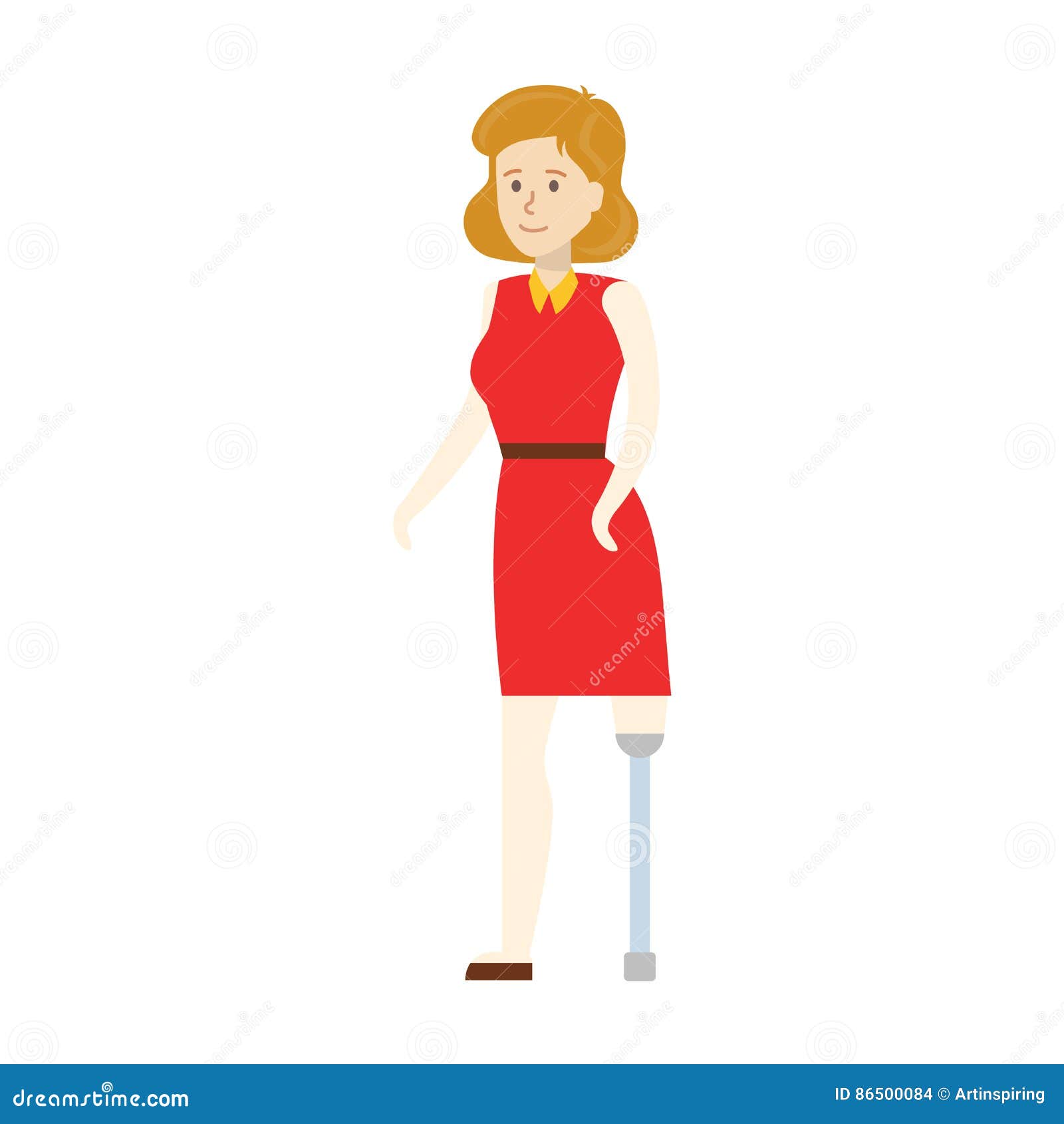 One-legged Man With Crutches Standing Together With His Friend. Smiling ...