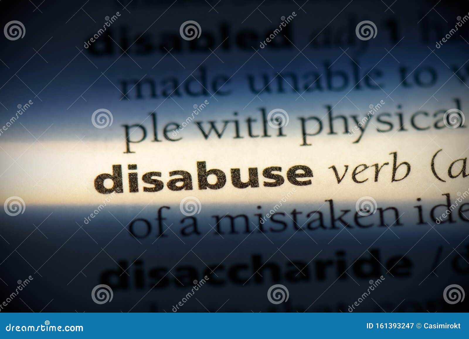 Disabuse stock image. Image of printed, text, dictionary - 161393247