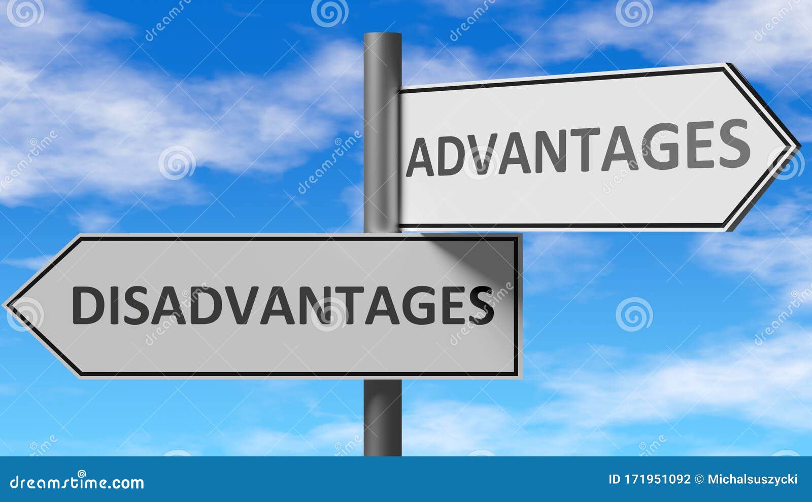 Disadvantages And Advantages As Different Choices In Life - Pictured As ... Disadvantages And Advantages As Different Choices In Life - Pictured As ...