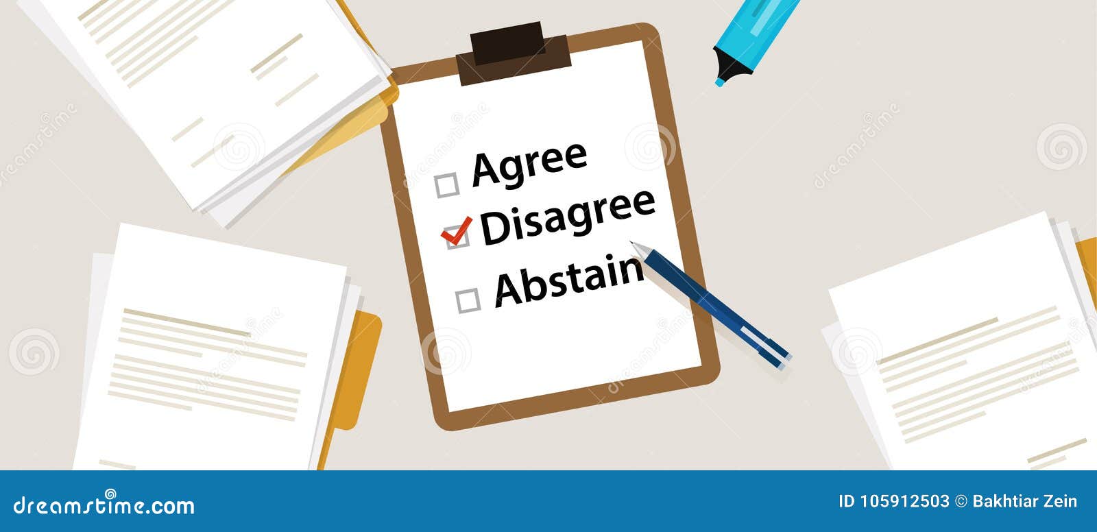 Disagree Selecting an Item in the Survey. Items for Voting Agree ...