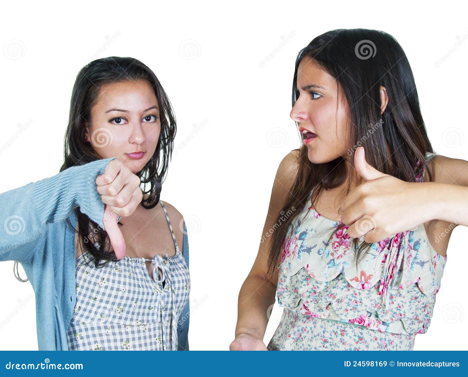 Disagreeing stock image. Image of pretty, expression - 24598169