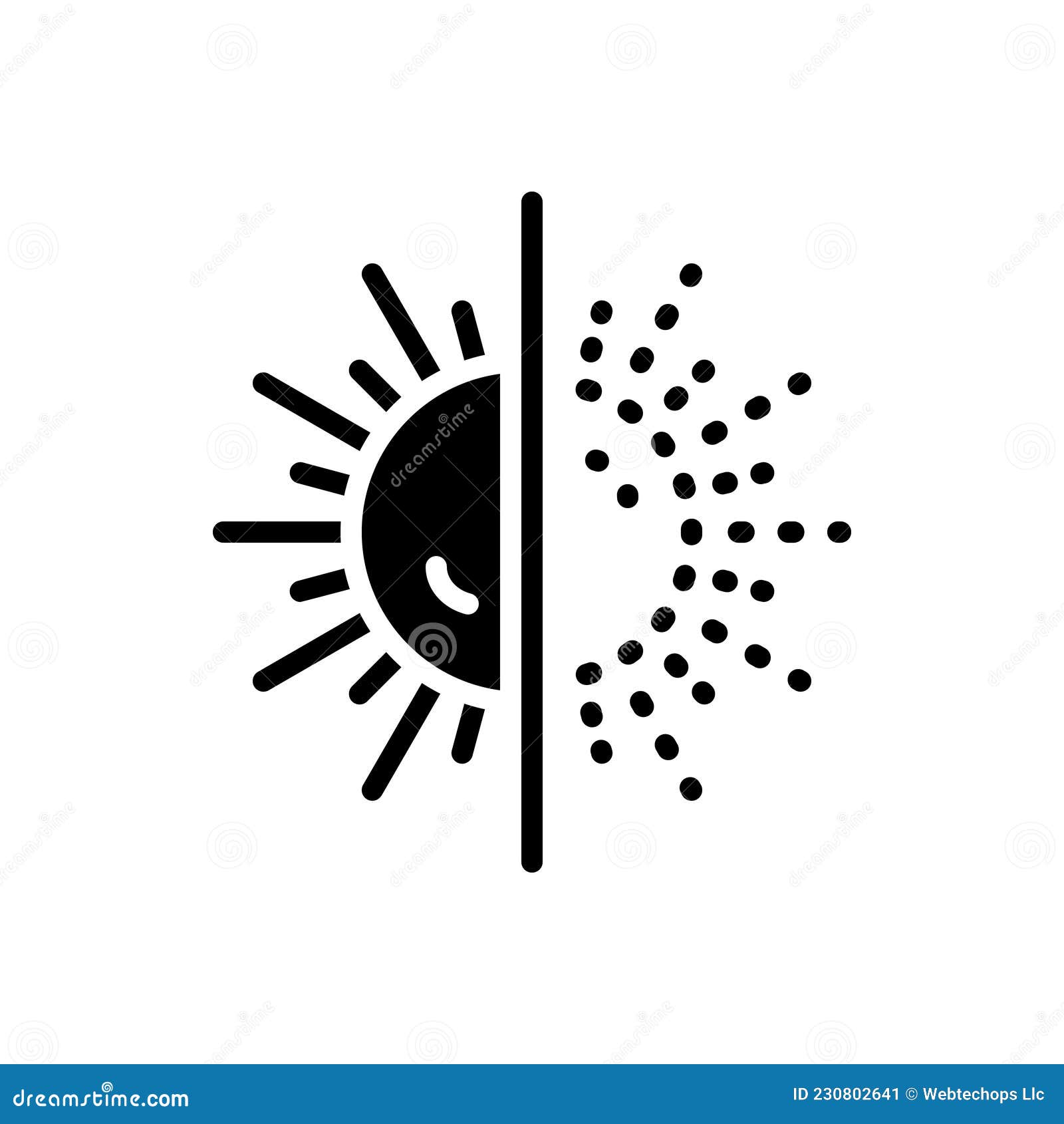 Black Solid Icon for Disappear, Sun and Disappearance Stock Vector ...