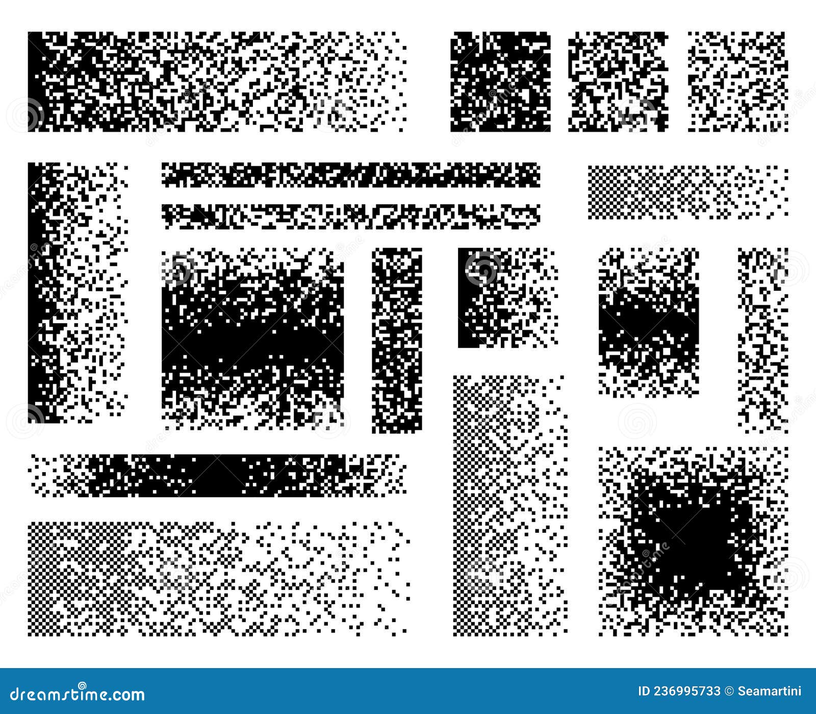 Disappear Square Pixel Mosaic Pattern of Dissolve Stock Vector ...