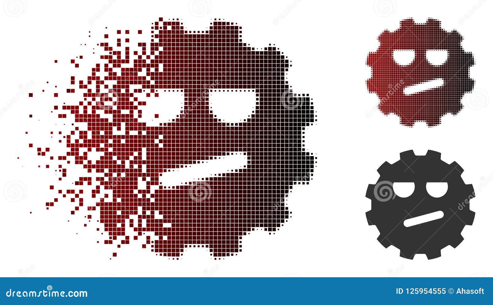 Disappearing Dot Sad Smiley Glyph With Halftone Version Cartoon Vector ... Disappearing Dot Sad Smiley Glyph With Halftone Version Cartoon Vector ...