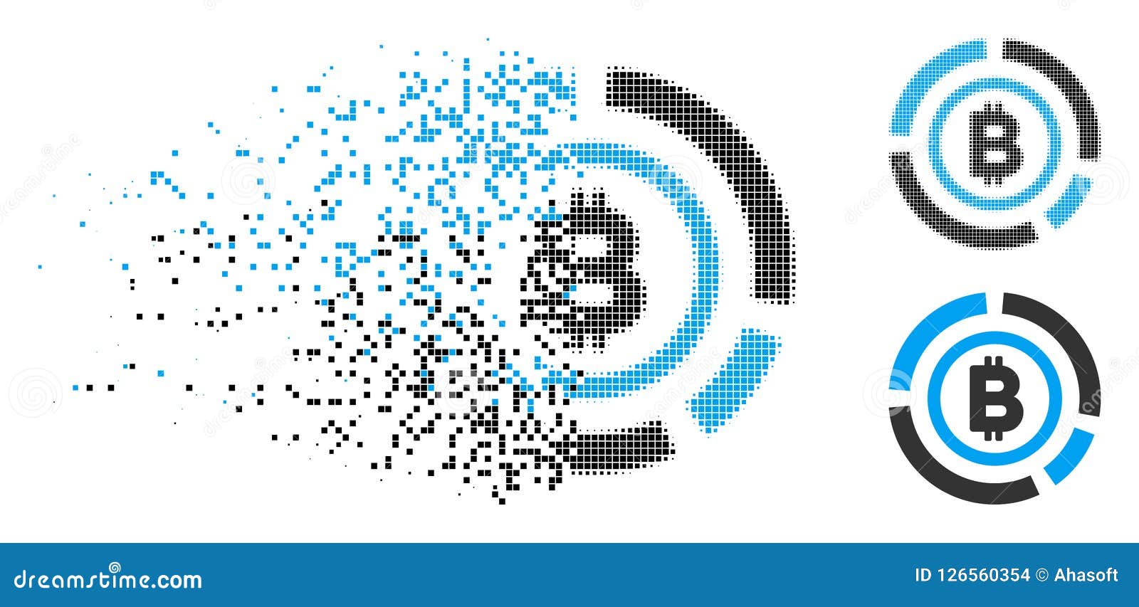 Disappearing Dot Halftone Bitcoin Circle Diagram Icon Stock Vector ... Disappearing Dot Halftone Bitcoin Circle Diagram Icon Stock Vector ...