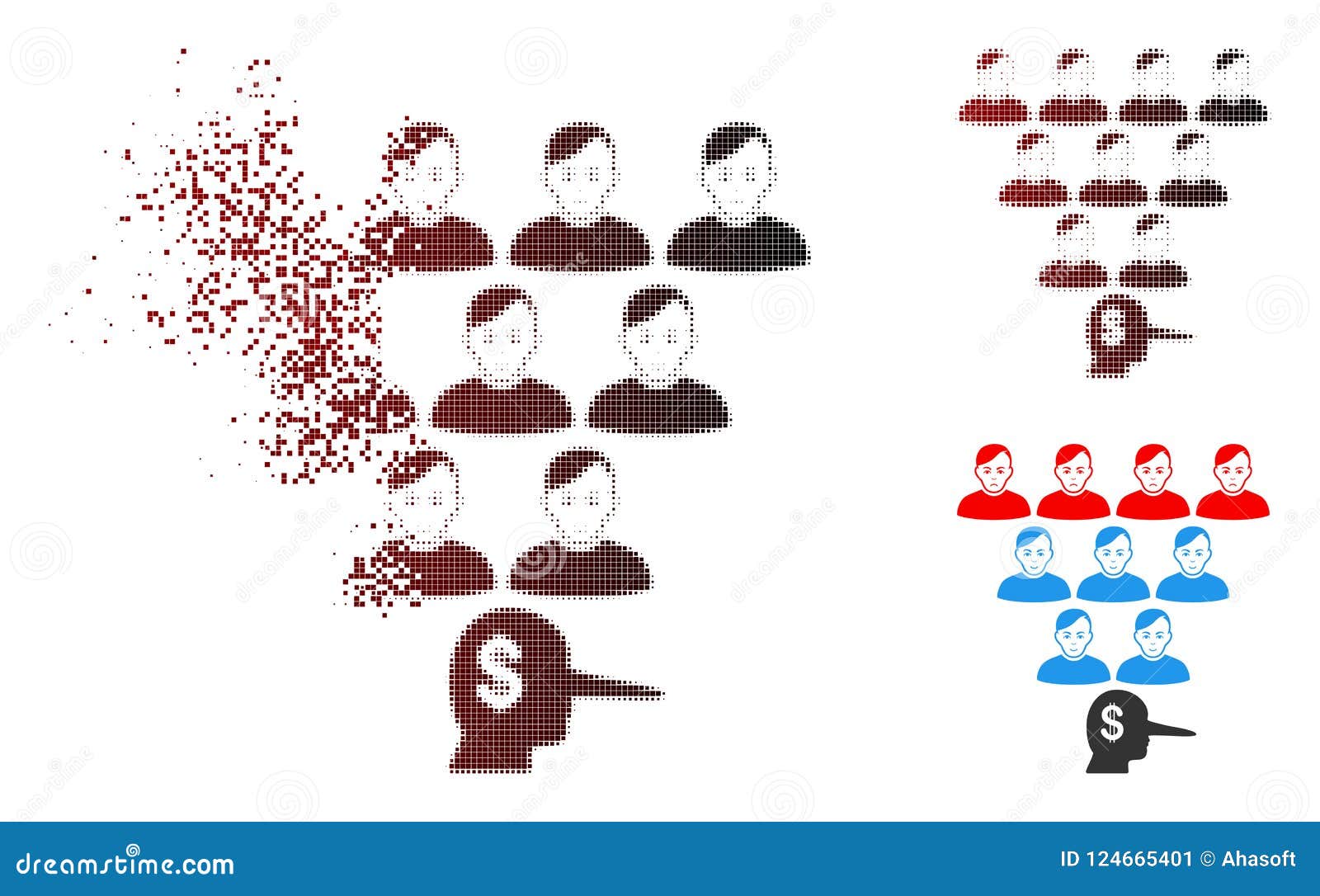Disappearing Dot Halftone Ponzi Pyramid Manager Icon with Face Stock ... Disappearing Dot Halftone Ponzi Pyramid Manager Icon with Face Stock ...