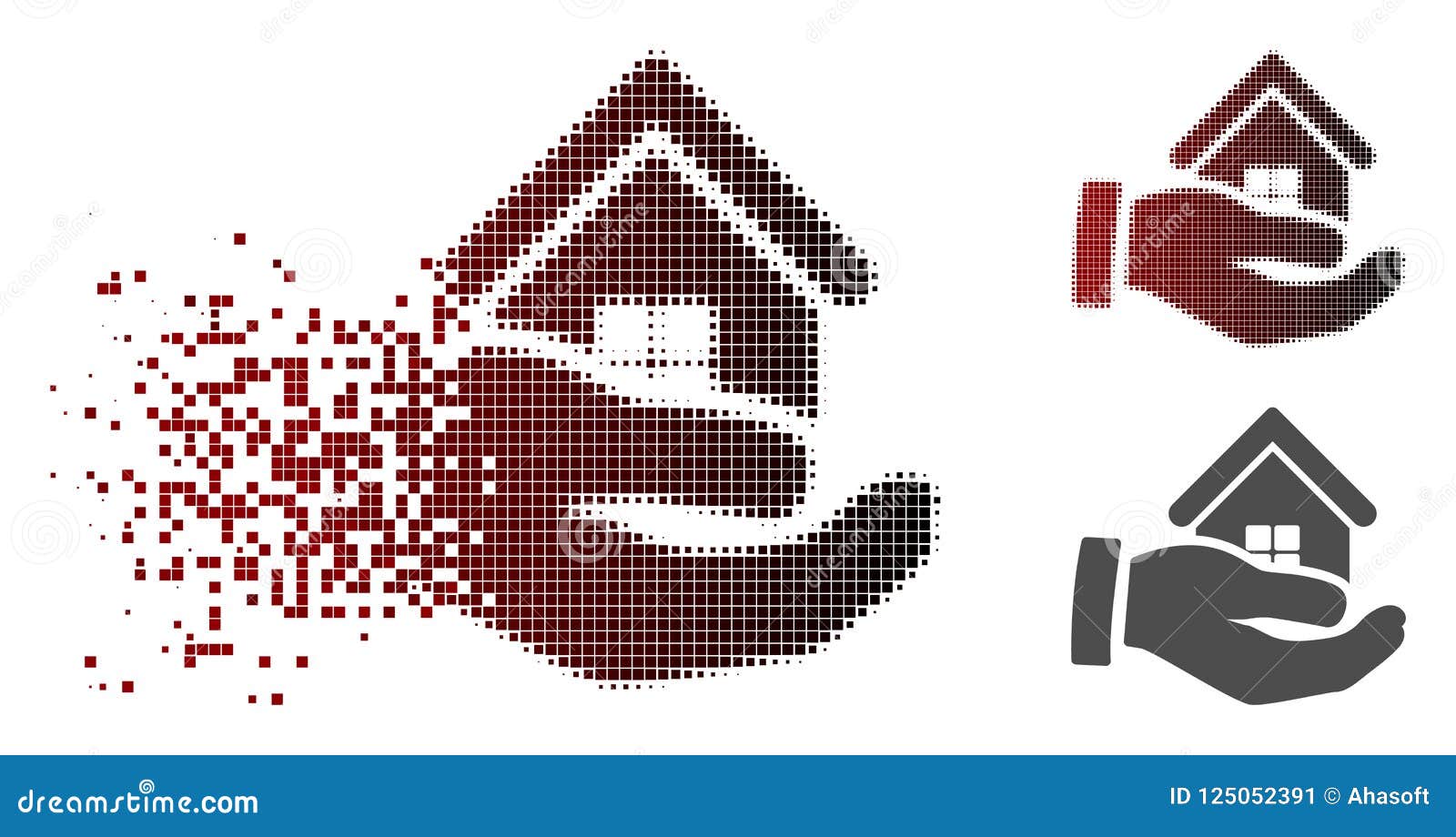 Disappearing Dot Halftone Realty Offer Hand Icon Stock Vector ... Disappearing Dot Halftone Realty Offer Hand Icon Stock Vector ...