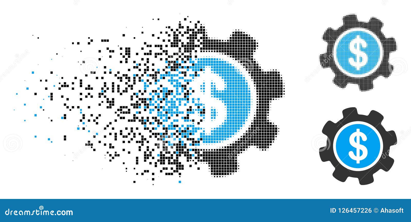 Disappearing Dotted Halftone Payment Options Gear Icon Stock Vector ... Disappearing Dotted Halftone Payment Options Gear Icon Stock Vector ...