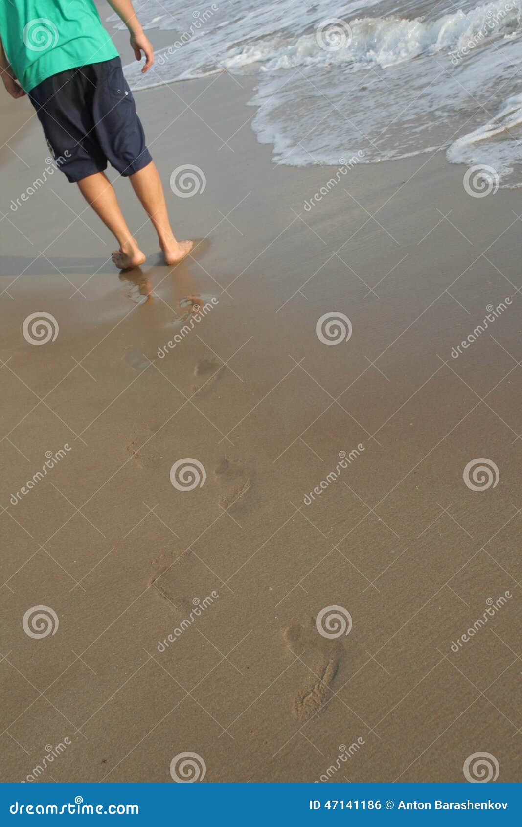 The Disappearing of Footprints 2 Stock Photo - Image of traces, type ...