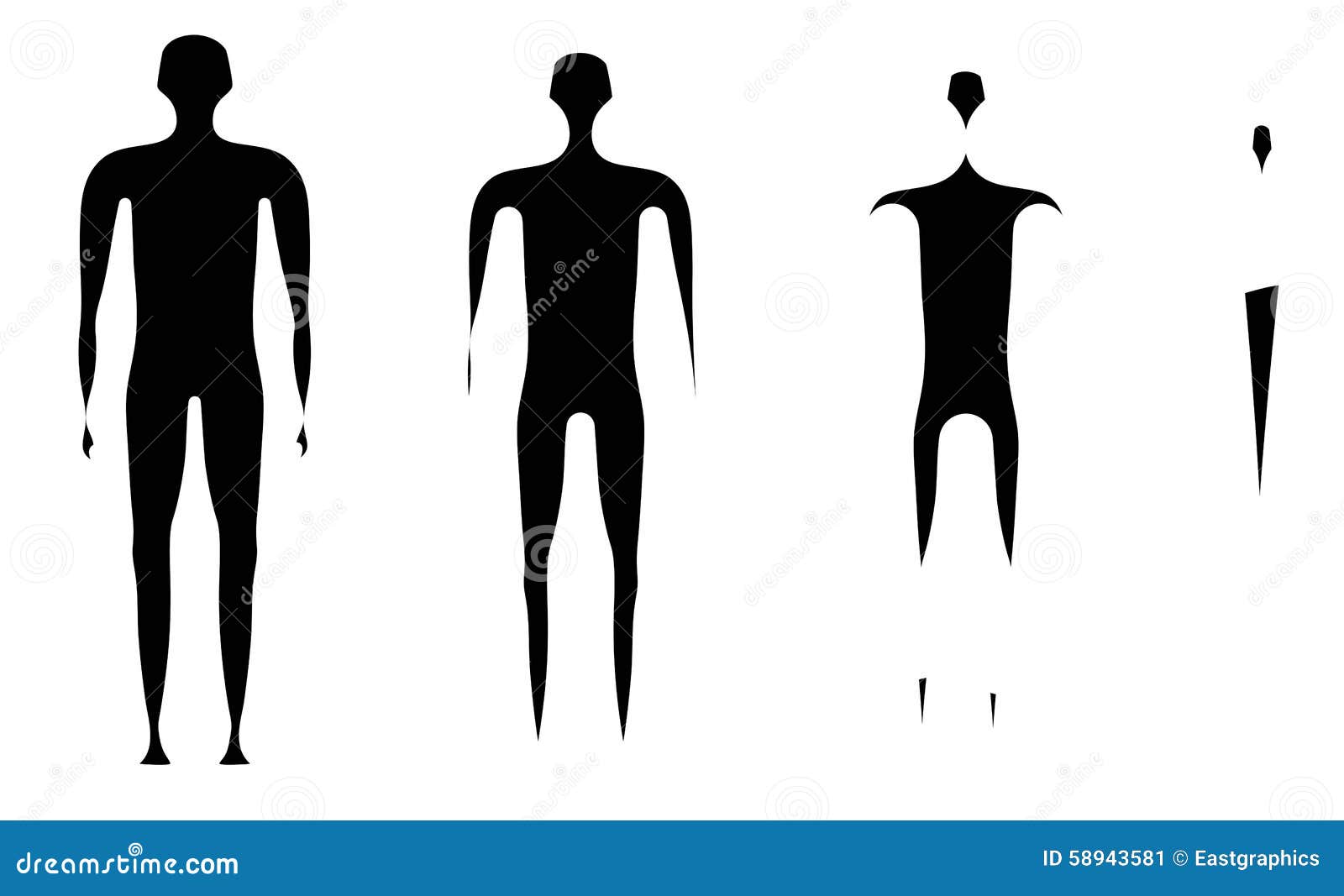 Disappearing Man Figure Process Stock Vector - Illustration of sport ...