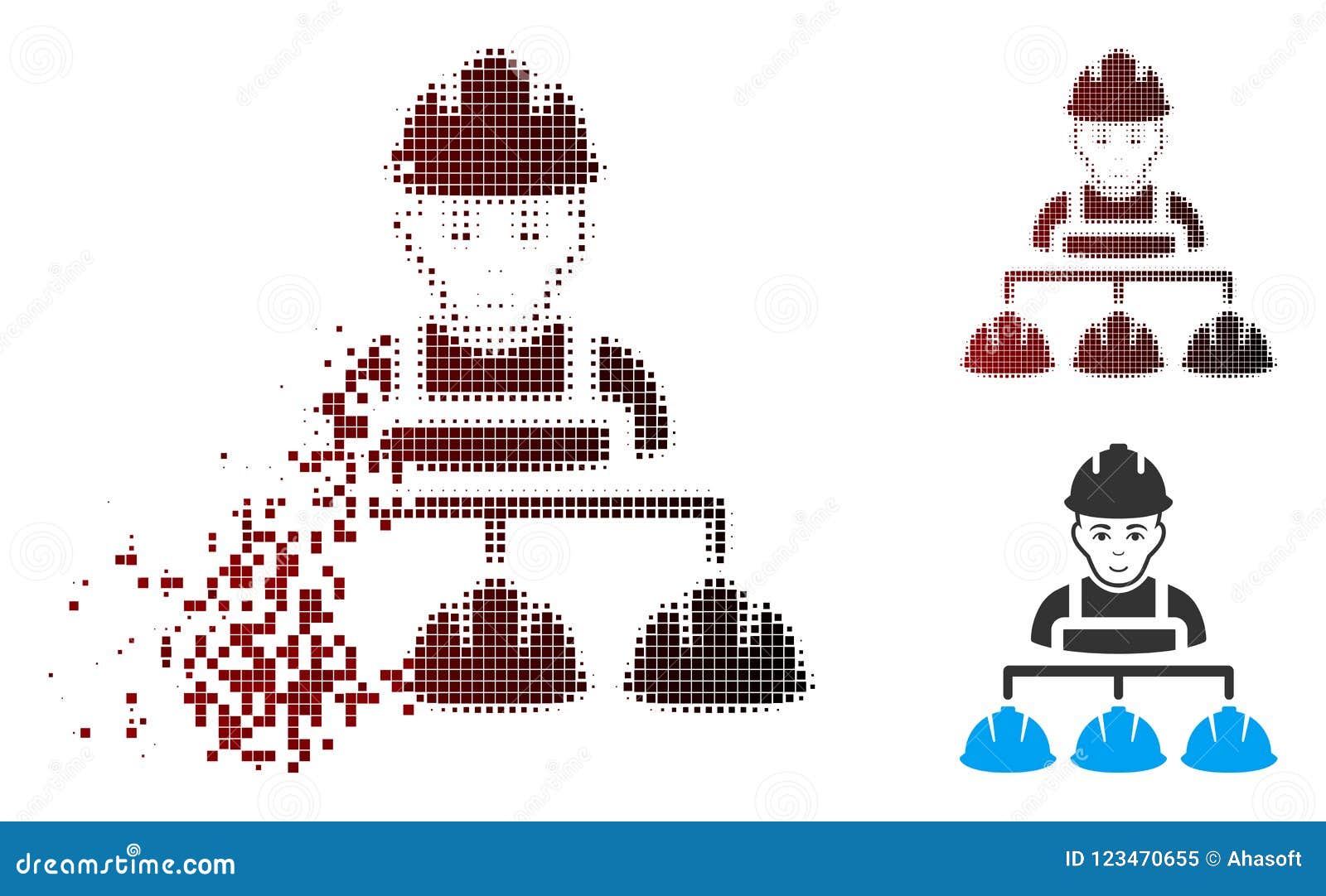 Disappearing Pixel Halftone Builder Management Icon Stock Vector ... Disappearing Pixel Halftone Builder Management Icon Stock Vector ...