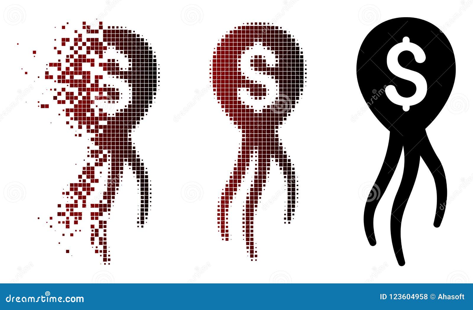 Disappearing Pixel Halftone Financial Infection Microbe Icon Stock ... Disappearing Pixel Halftone Financial Infection Microbe Icon Stock ...