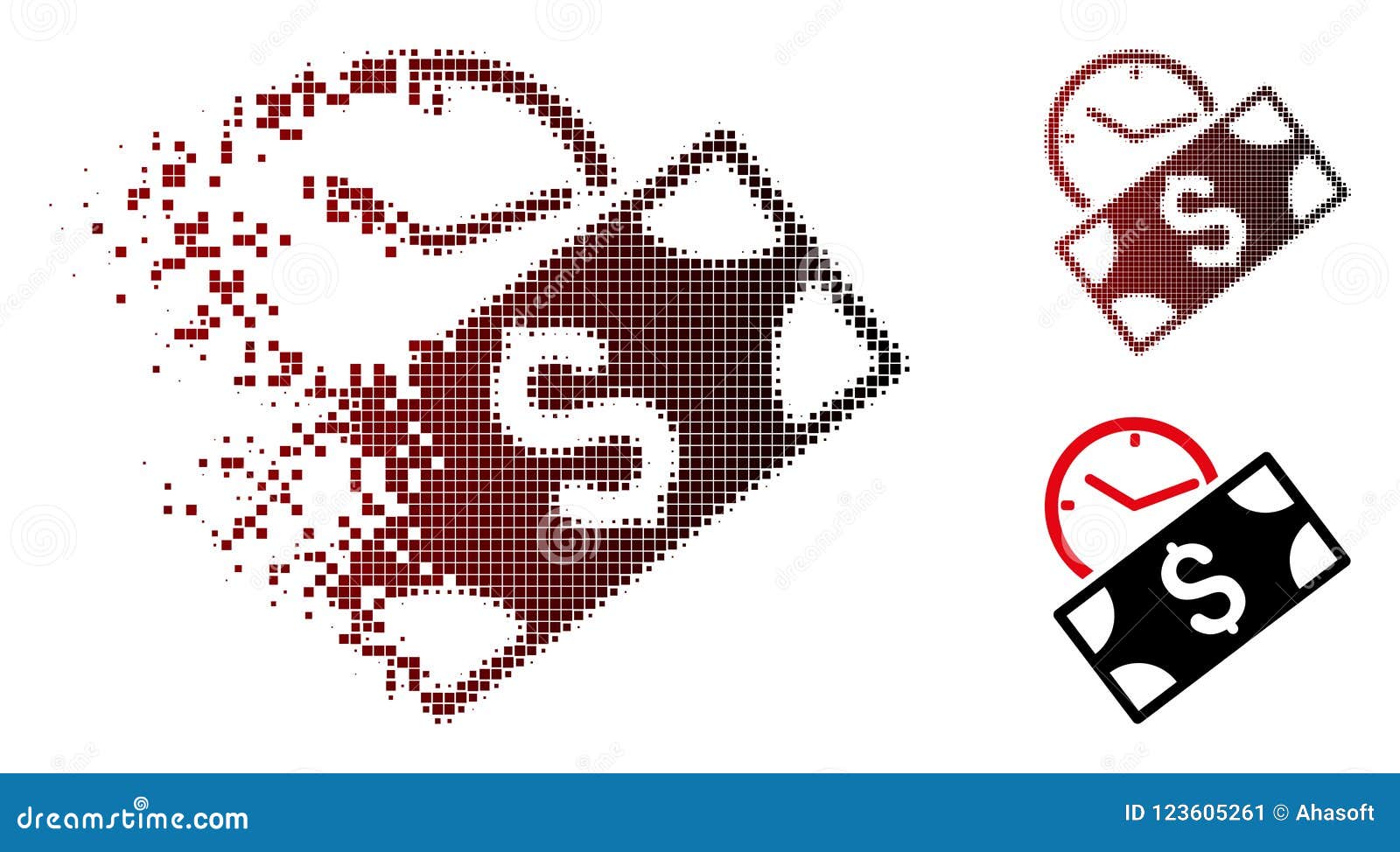 Disappearing Pixel Halftone Rent Recurring Payment Icon Stock Vector ... Disappearing Pixel Halftone Rent Recurring Payment Icon Stock Vector ...