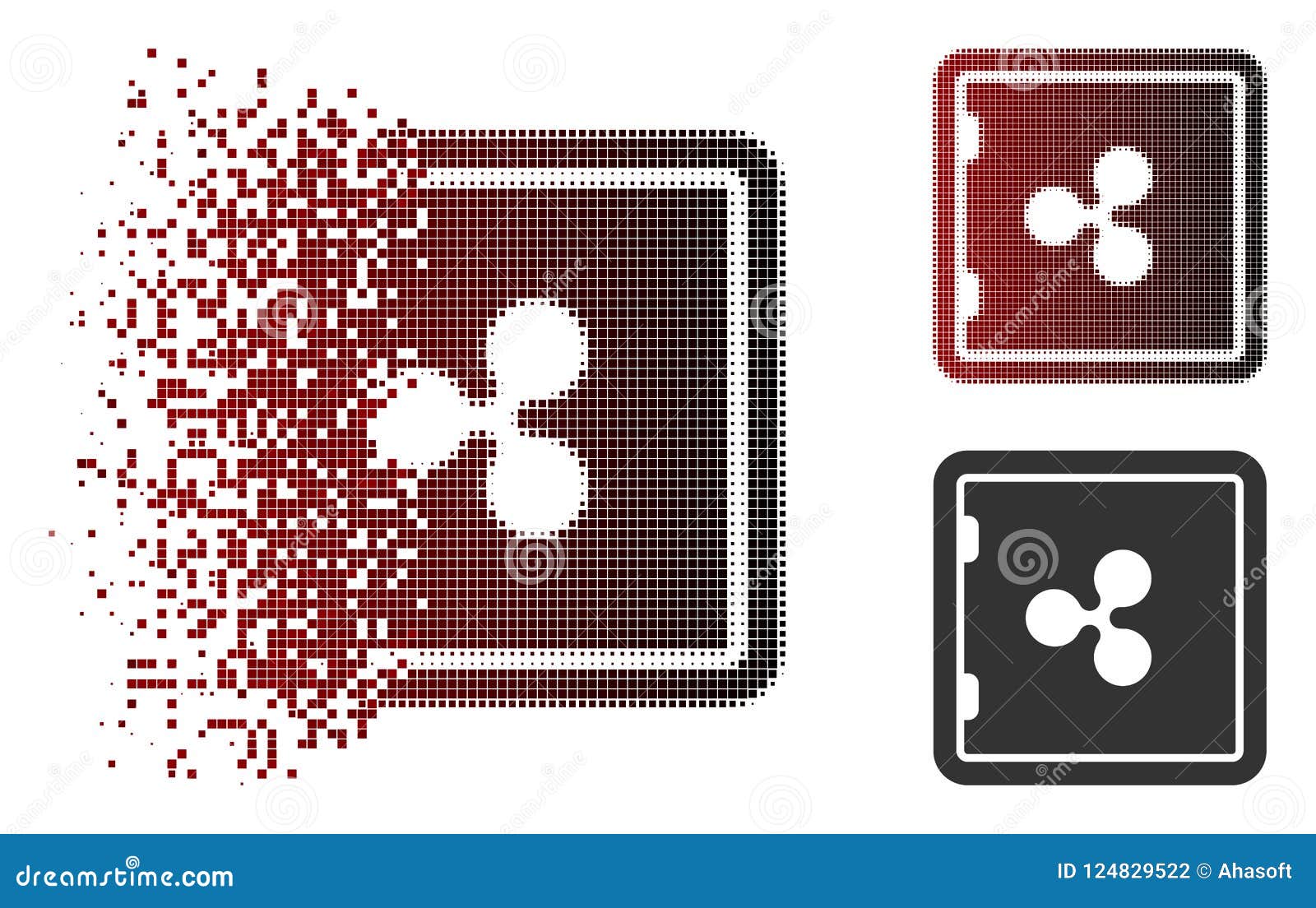 Disappearing Pixel Halftone Ripple Banking Safe Icon Stock Vector ... Disappearing Pixel Halftone Ripple Banking Safe Icon Stock Vector ...