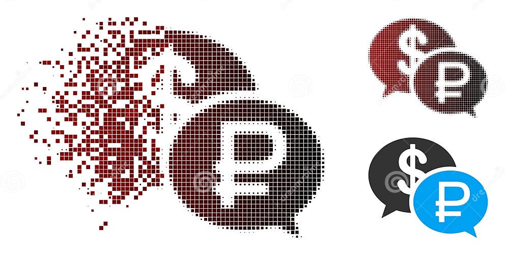 Disappearing Pixel Halftone Rouble Dollar Transaction Icon Stock Vector ... Disappearing Pixel Halftone Rouble Dollar Transaction Icon Stock Vector ...