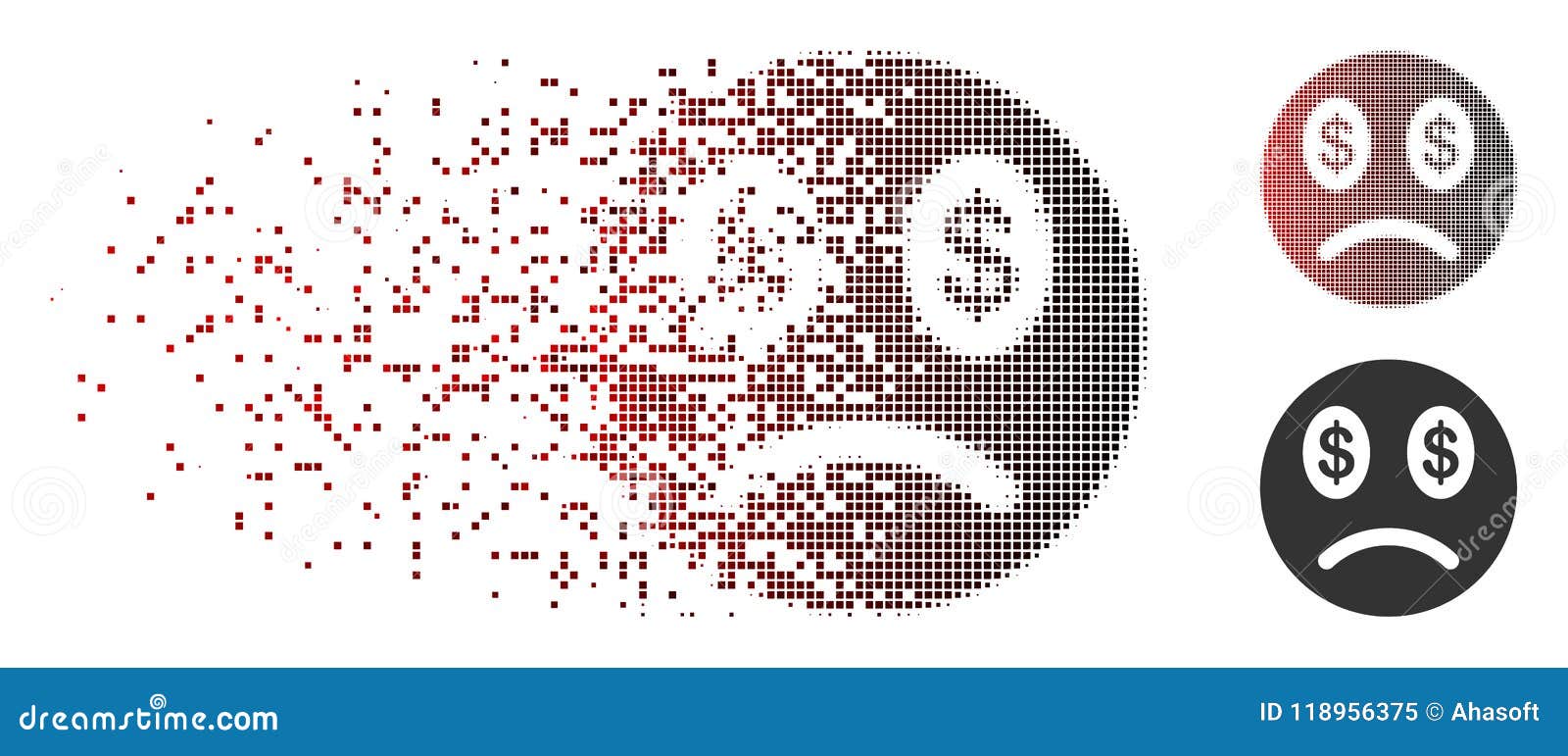 Disappearing Pixel Halftone Sad Business Smiley Icon Stock Vector ... Disappearing Pixel Halftone Sad Business Smiley Icon Stock Vector ...
