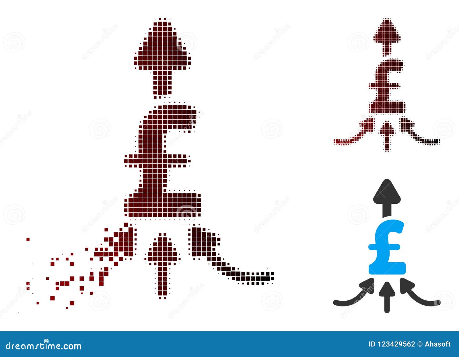 Disappearing Pixel Halftone Unite Pound Payments Icon Stock Vector ... Disappearing Pixel Halftone Unite Pound Payments Icon Stock Vector ...