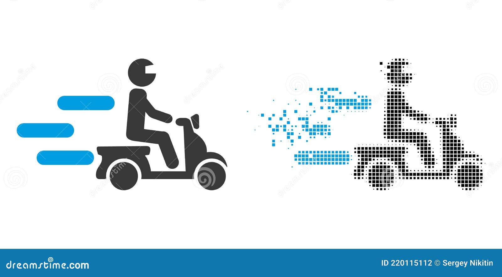 Disappearing Pixelated and Original Fast Motorbike Icon Stock Vector ... Disappearing Pixelated and Original Fast Motorbike Icon Stock Vector ...