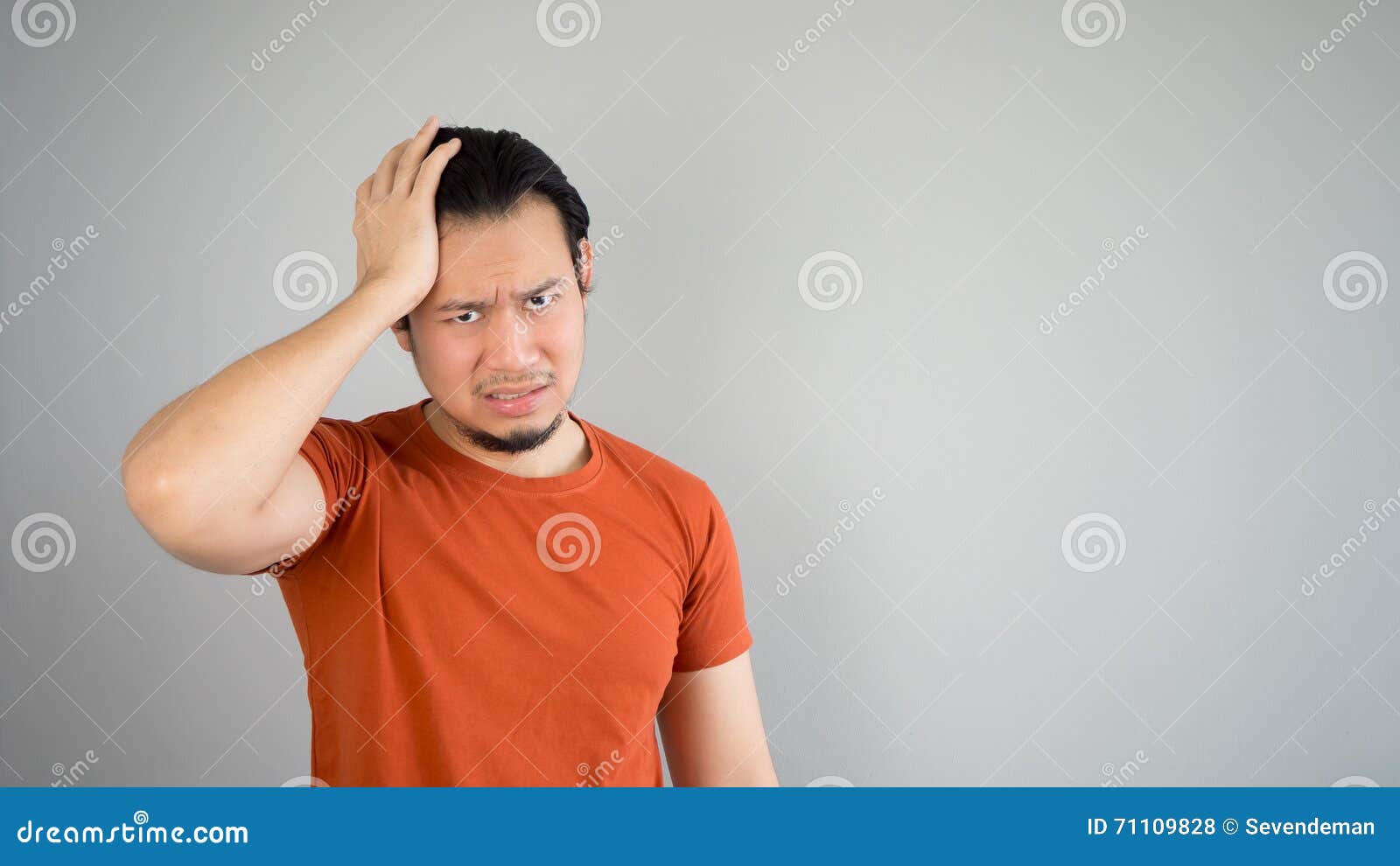 Disappointed asian man. stock photo. Image of japanese - 71109828