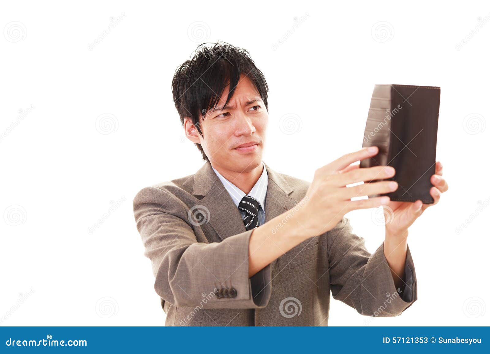 Disappointed Asian man stock image. Image of isolated - 57121353