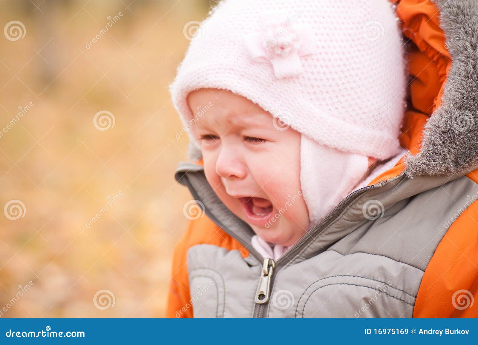 Disappointed Baby Stay in Park Stock Image - Image of looking ...