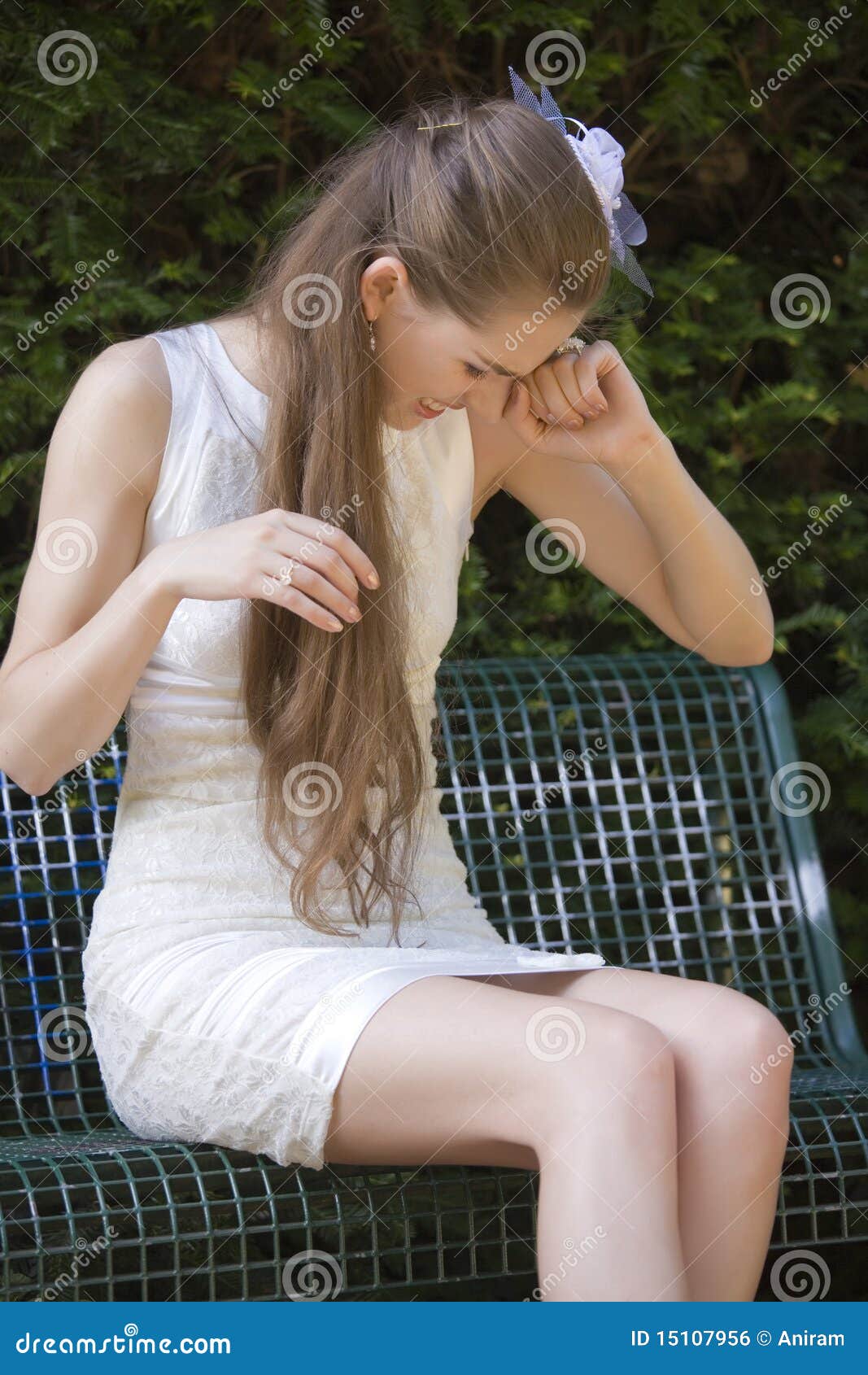 Disappointed bride crying stock photo. Image of attractive - 15107956