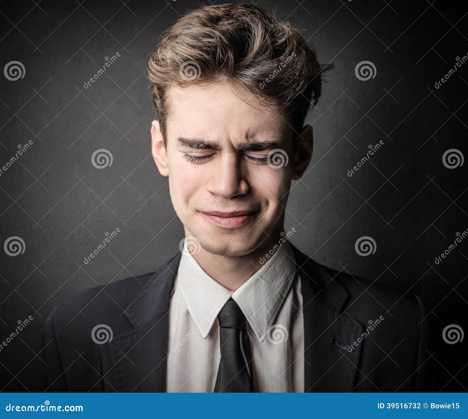 Disappointed businessman stock photo. Image of pain, shirt - 39516732