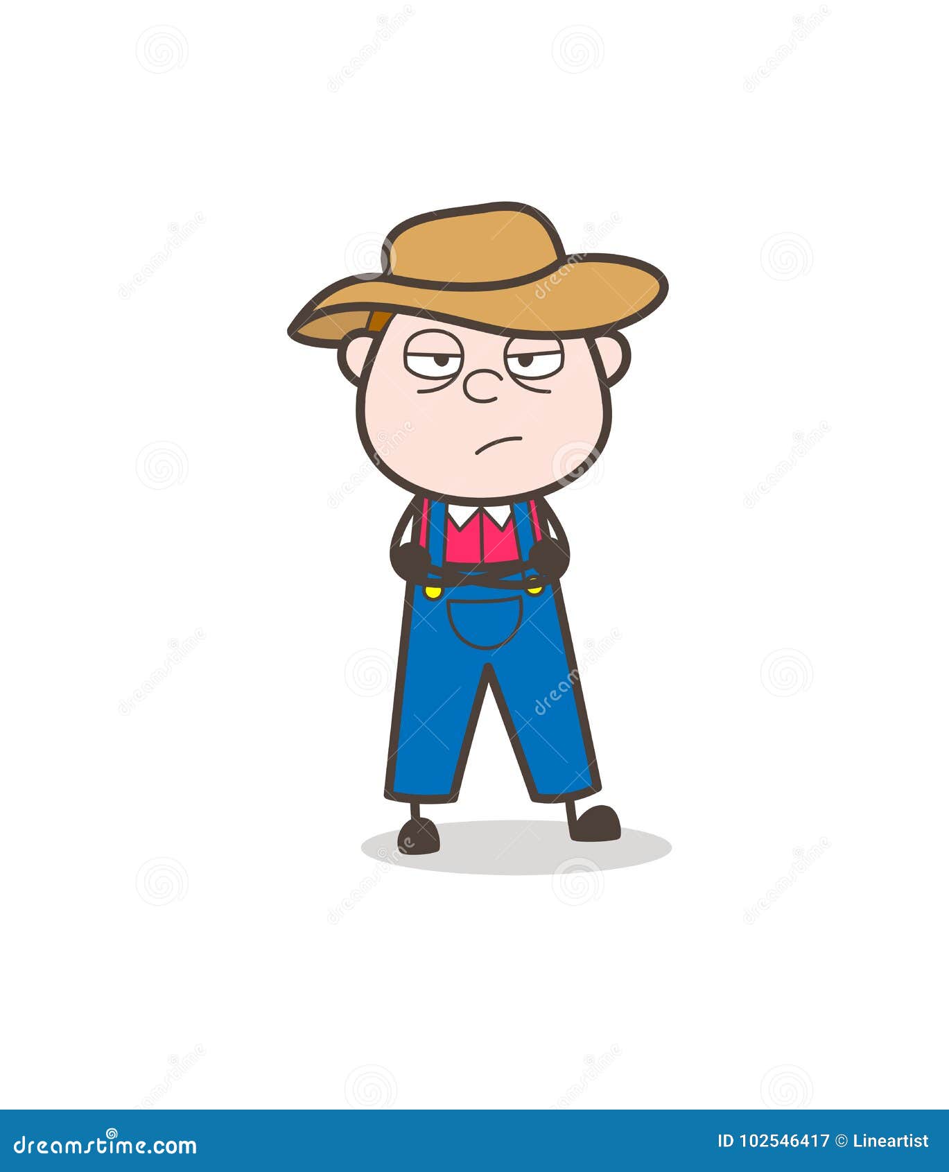 Disappointed Cartoon Farmer Character Expression Stock Illustration ... Disappointed Cartoon Farmer Character Expression Stock Illustration ...