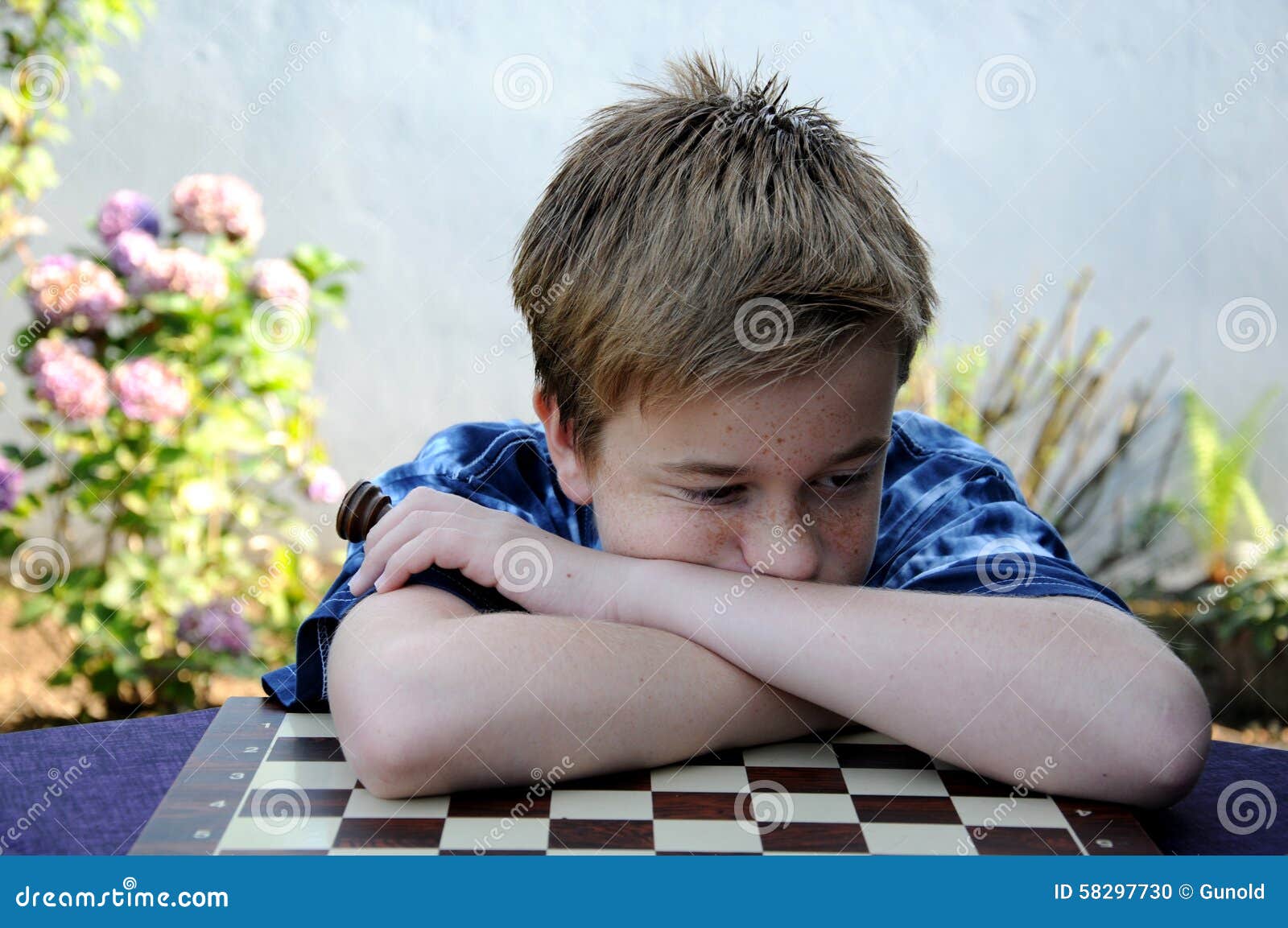 Chess Player Achieving Success. Surreal And Conceptual Scene Of A Tiny ...