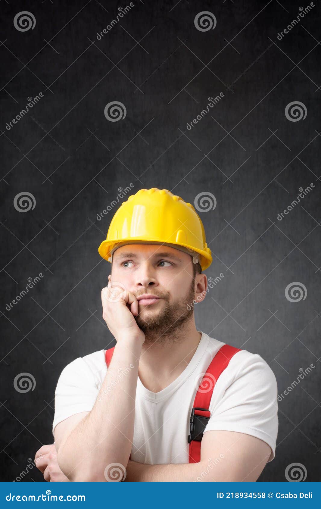 Worker In Yellow Uniform Royalty-Free Stock Photo | CartoonDealer.com ...