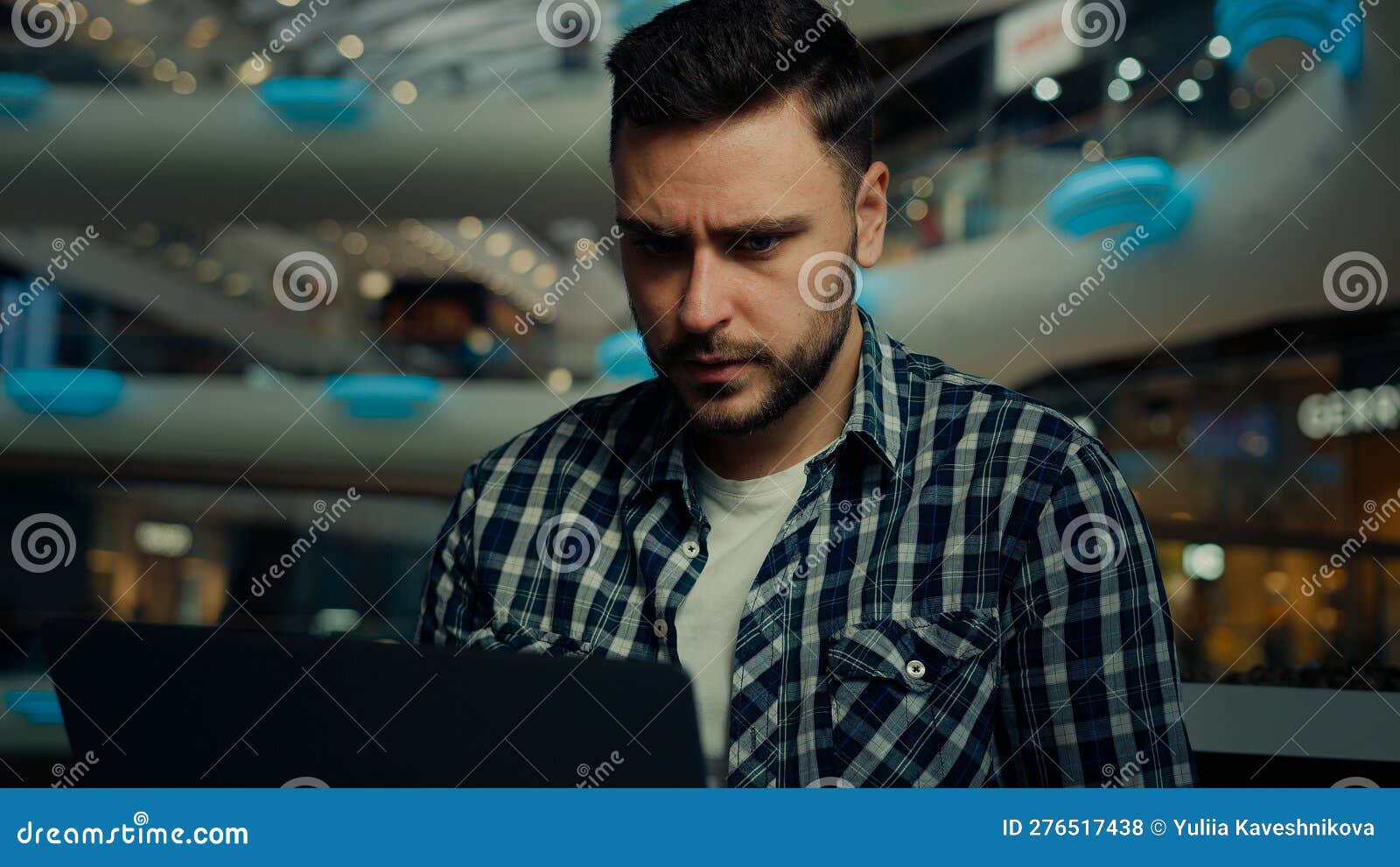 Disappointed Depressed Sad Businessman Freelancer Caucasian Man Has ...