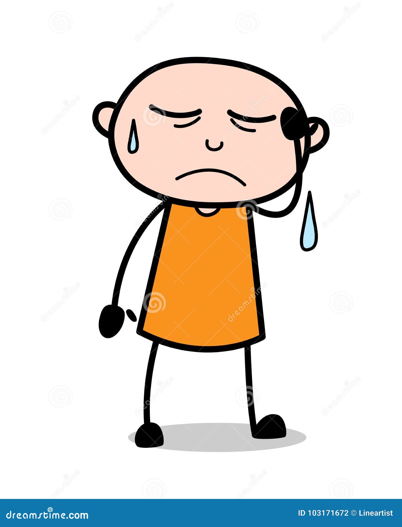 Disappointed Face with Sweat - Comic Thief Vector Stock Illustration ...
