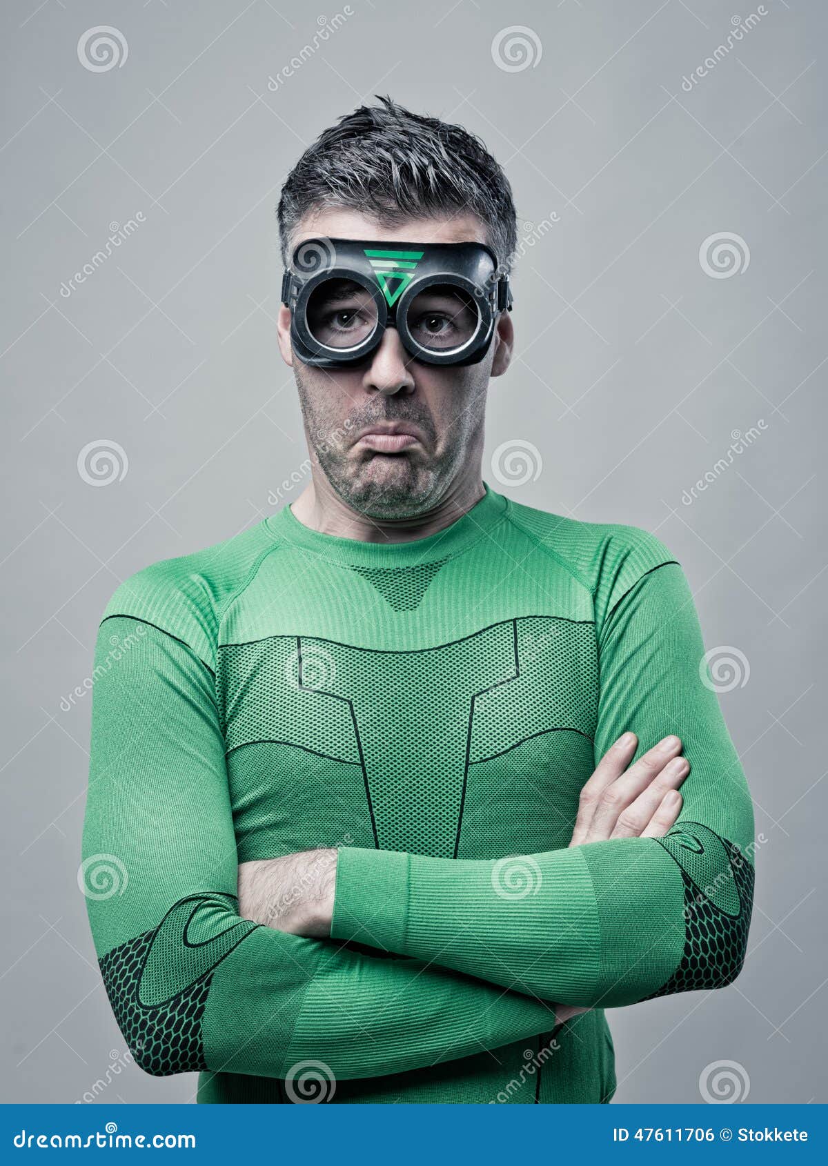 Disappointed Funny Superhero Stock Photo - Image of expression ...