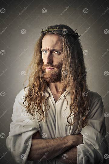Disappointed Jesus stock image. Image of rosary, concept - 63575247