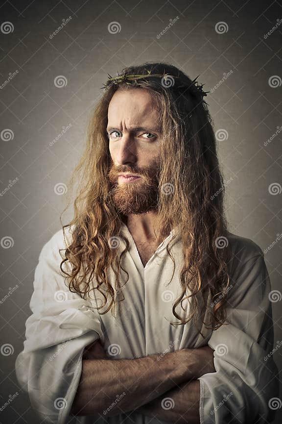 Disappointed Jesus stock image. Image of rosary, concept - 63575247