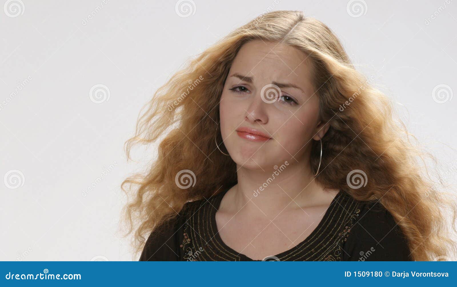 Disappointed pretty girl stock photo. Image of emotion - 1509180