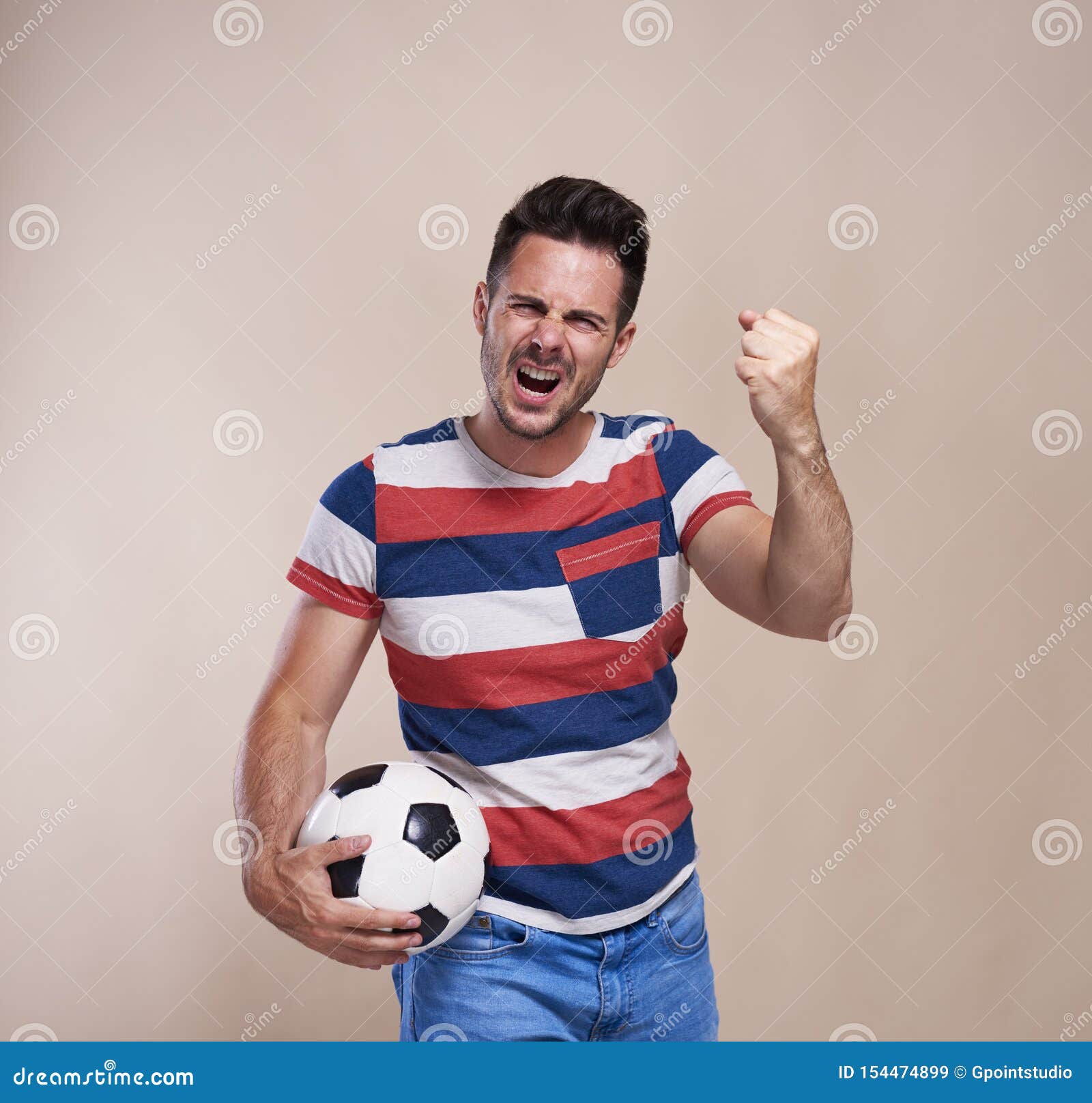 Disappointed with Soccer Game Stock Image - Image of excitement ...