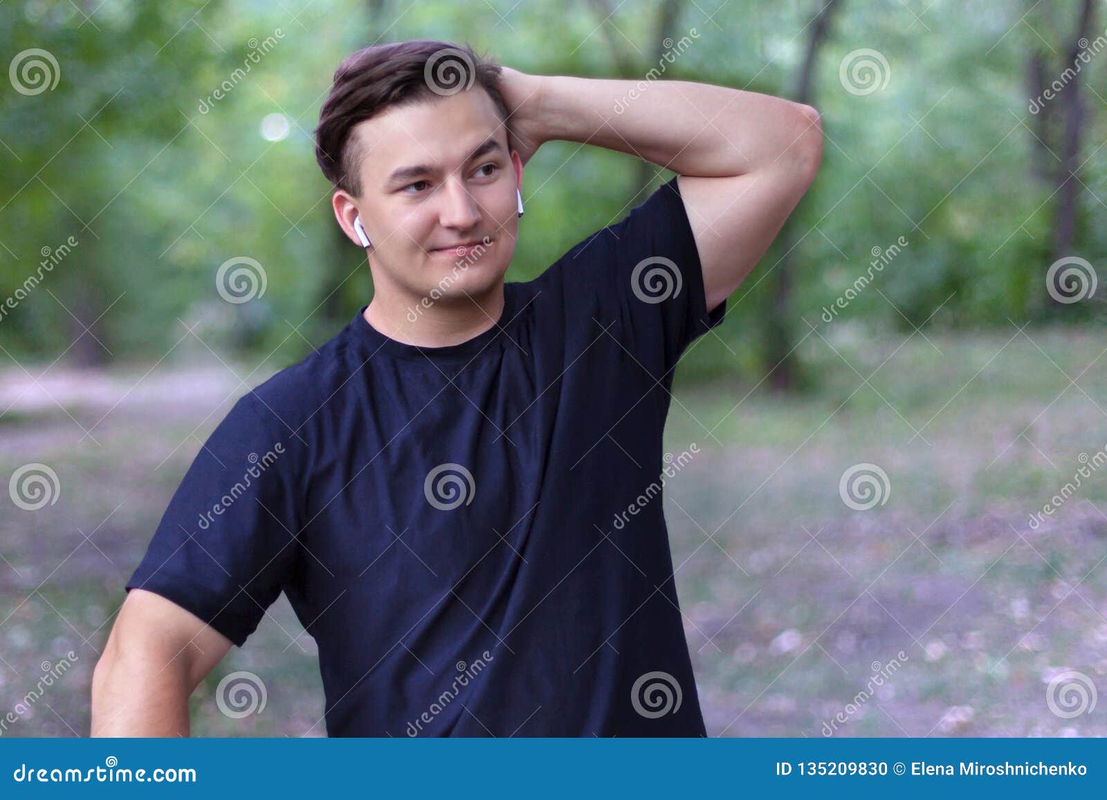 A Disappointed Young Caucasian Man Puts a Hand on the Head, Something ...