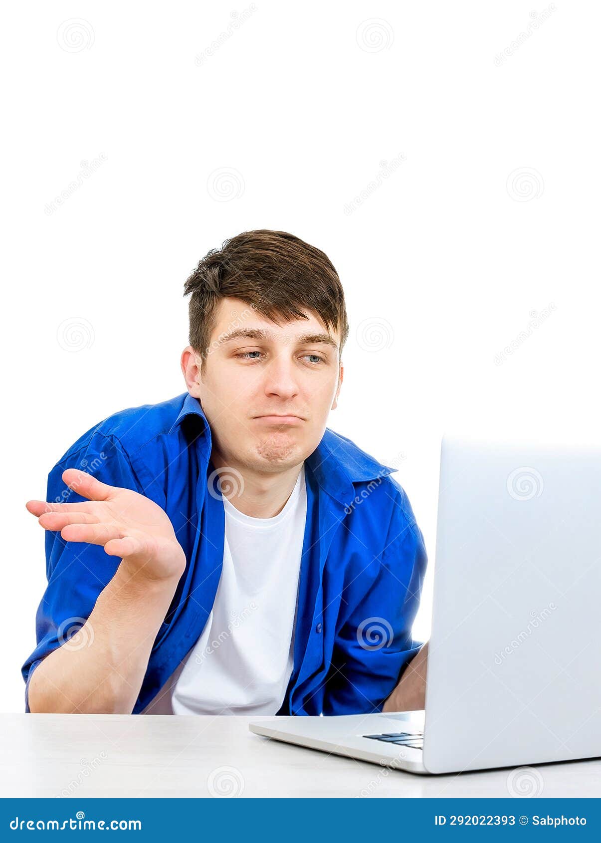 Disappointed Young Man stock image. Image of failure - 292022393
