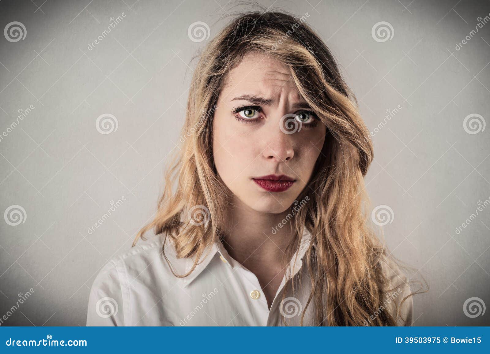 Disappointed young woman stock image. Image of face, sadness - 39503975
