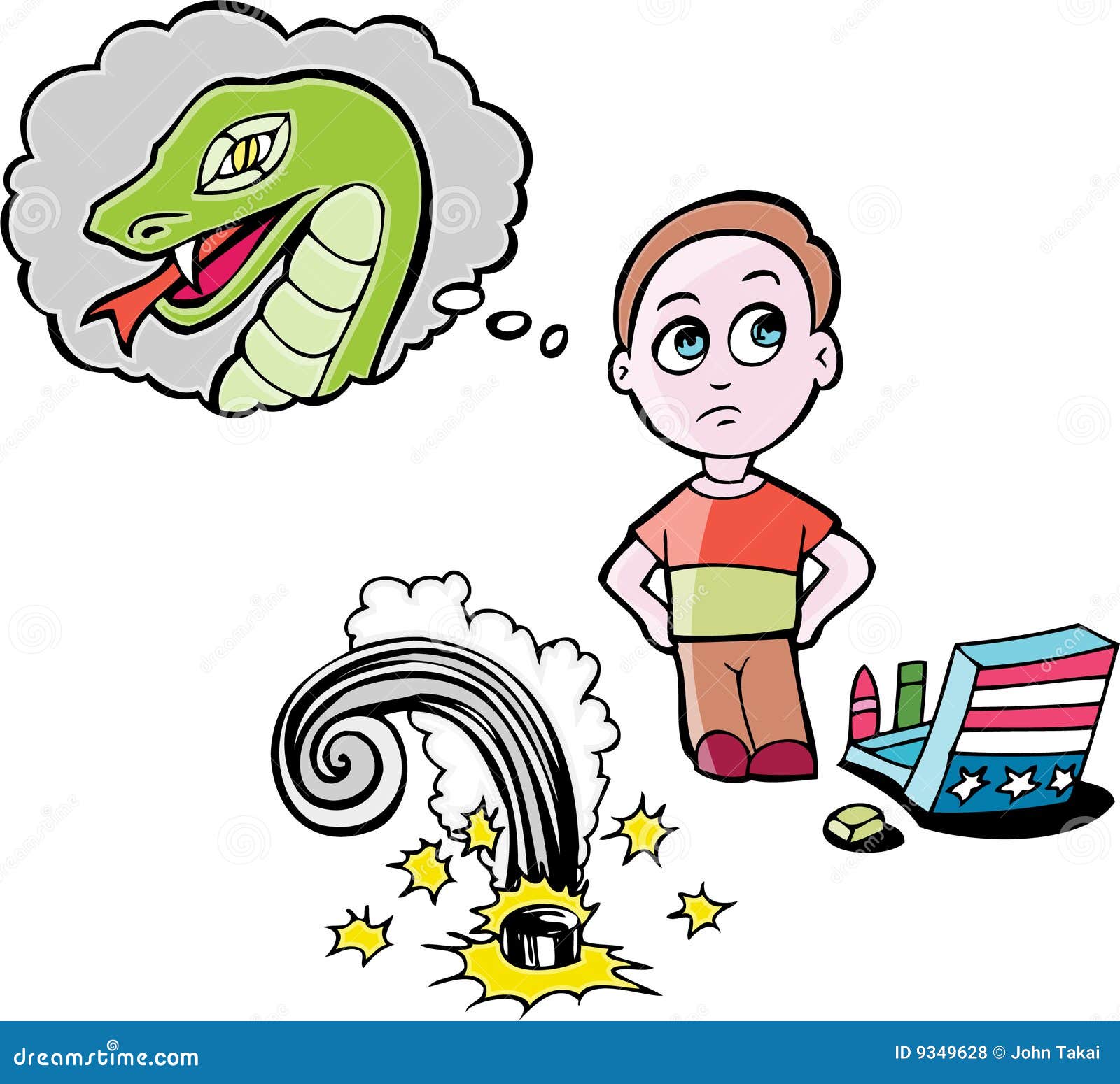 Disappointing Fireworks stock vector. Illustration of emergency - 9349628