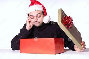 Disappointing present stock photo. Image of santa, holds - 252986