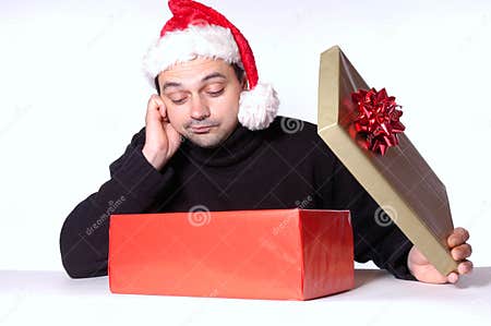 Disappointing present stock photo. Image of santa, holds - 252986