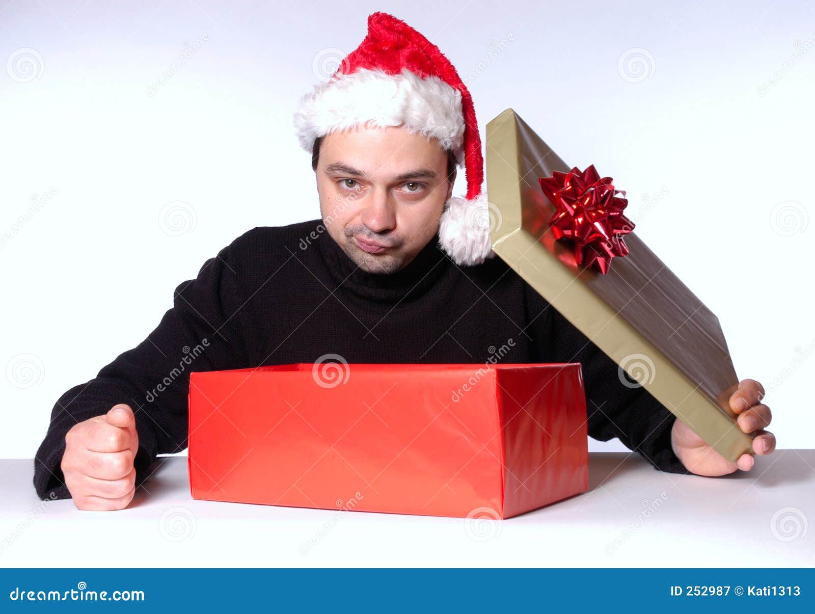 Disappointing present stock image. Image of silly, celebrate - 252987