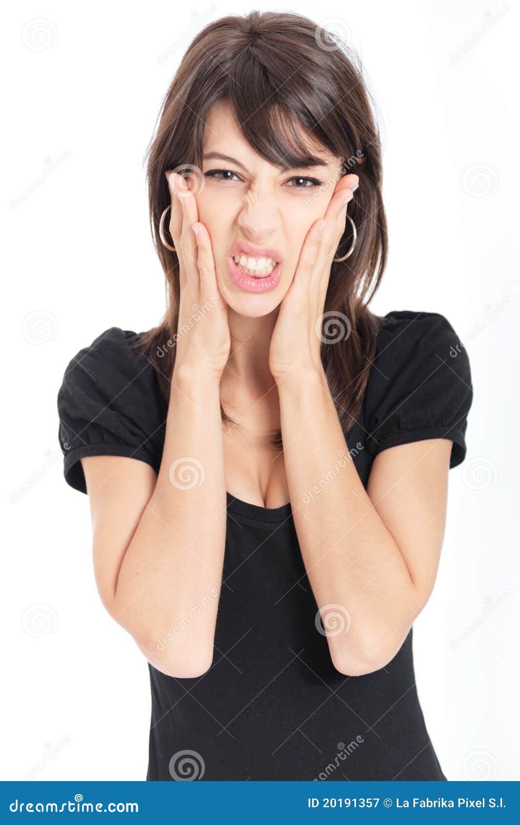 Disappointment stock image. Image of earrings, caucasian - 20191357