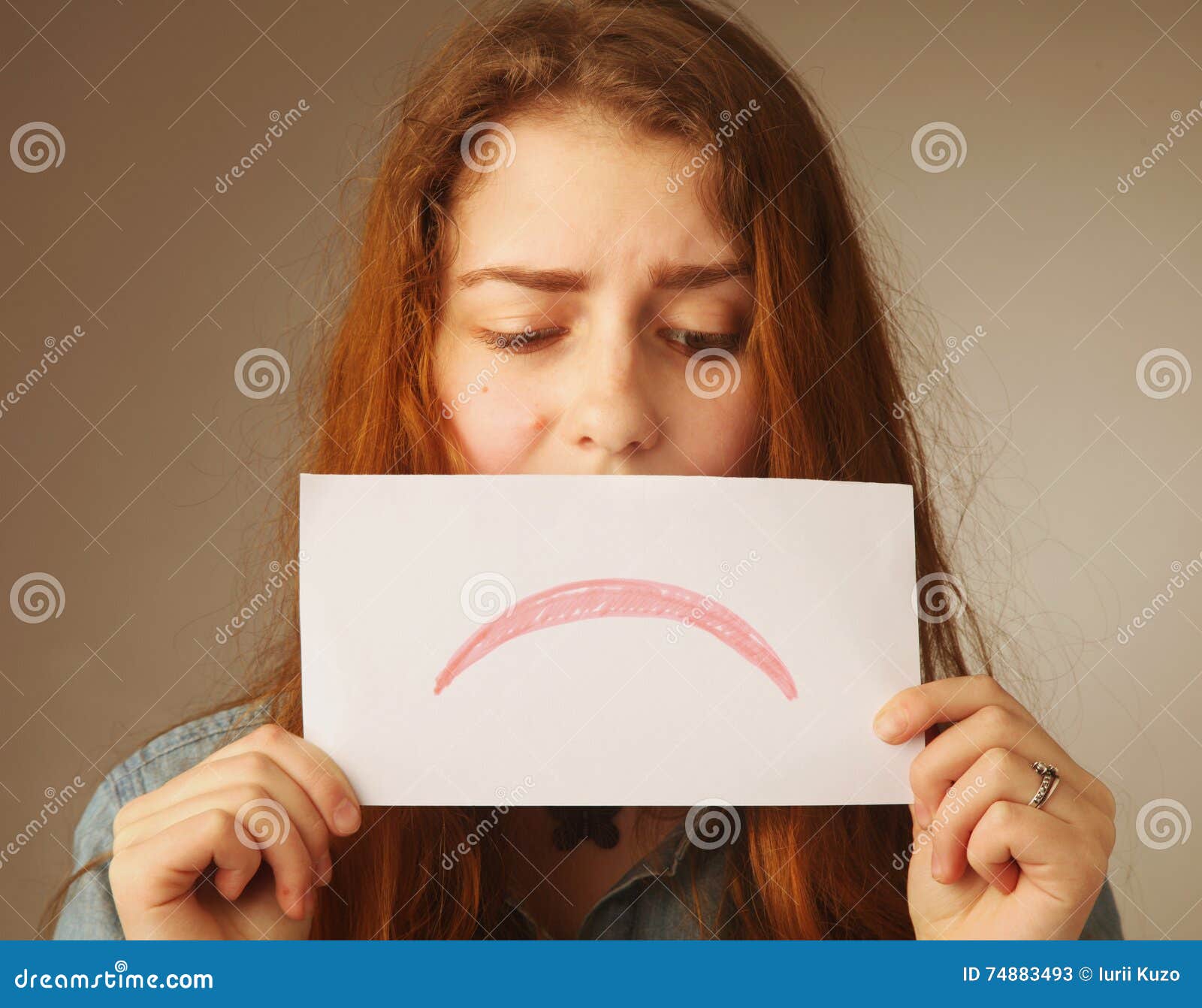 Disappointment Card (emotion,gestures) Stock Image - Image of ...