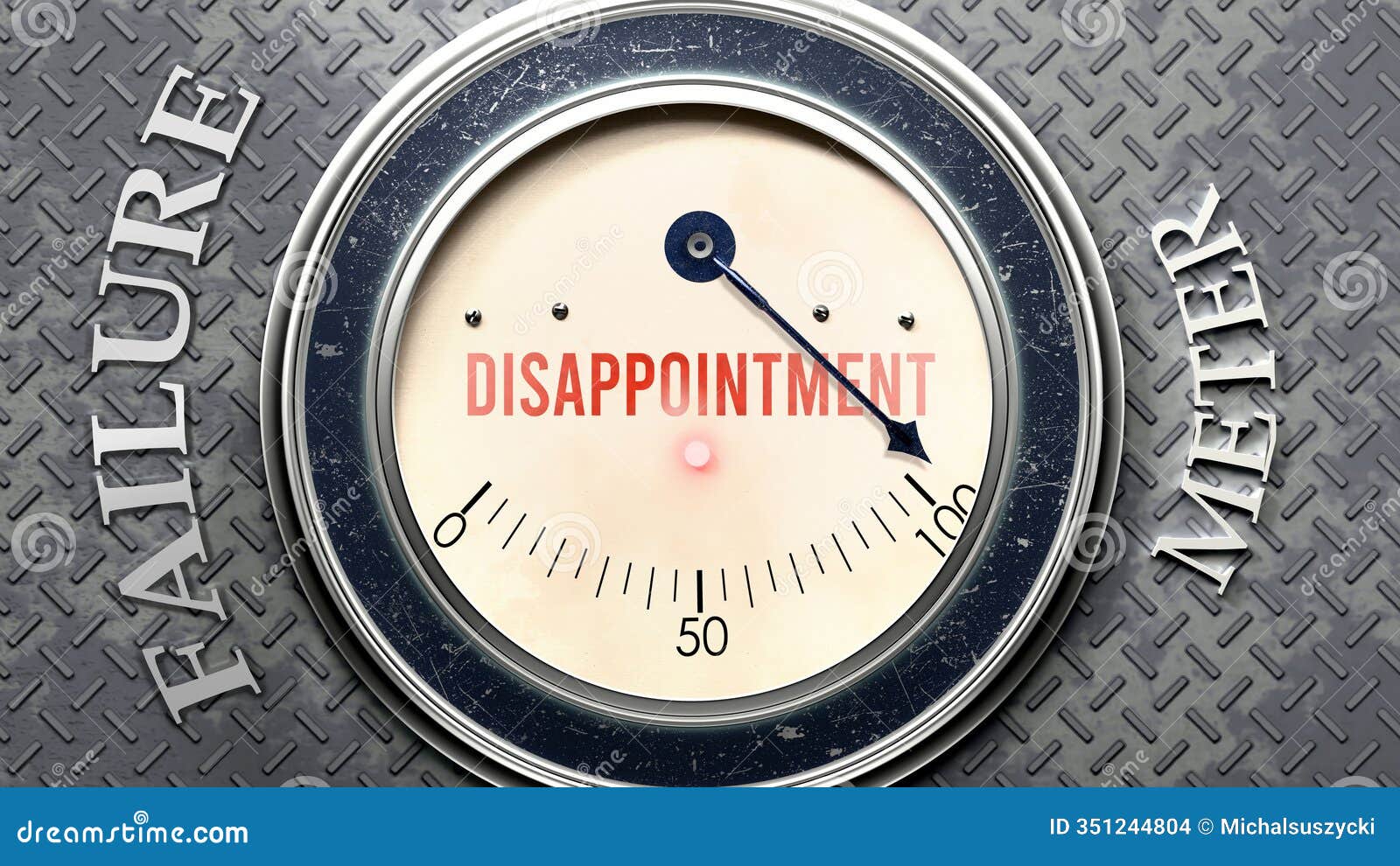 Disappointment and Failure that is Hitting a Full Scale, Showing a Very ...