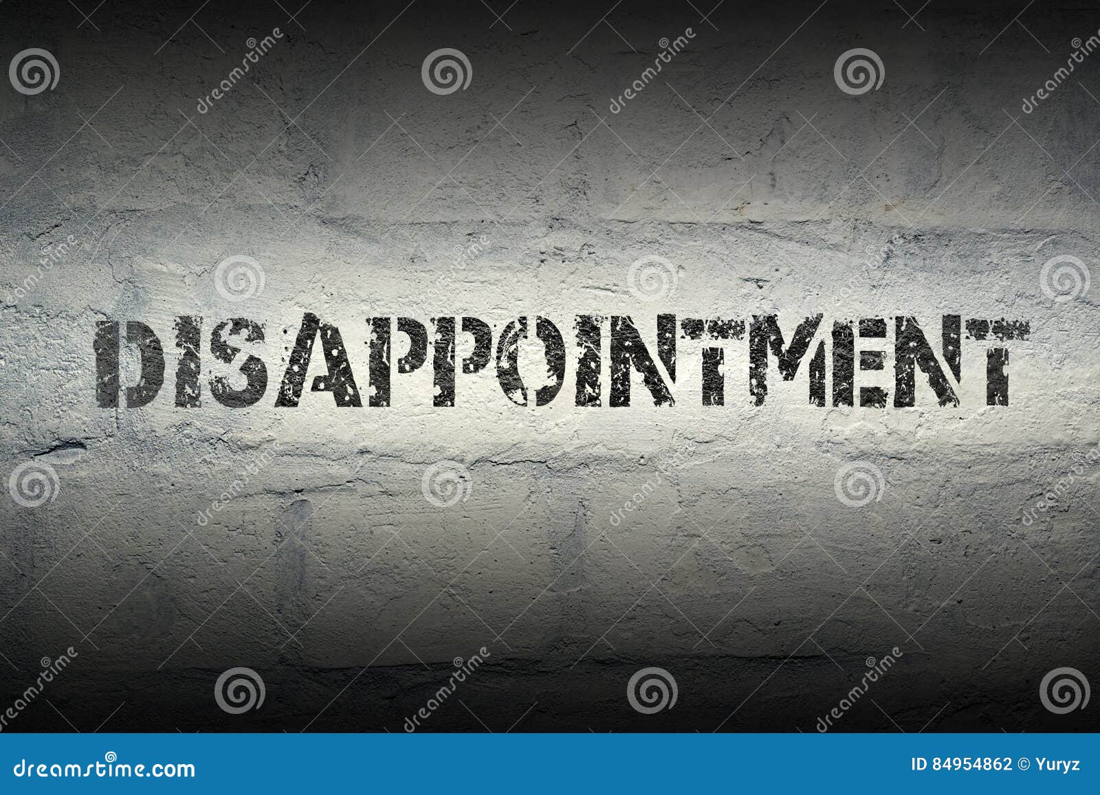 Disappointment WORD GR stock photo. Image of dark, print - 84954862