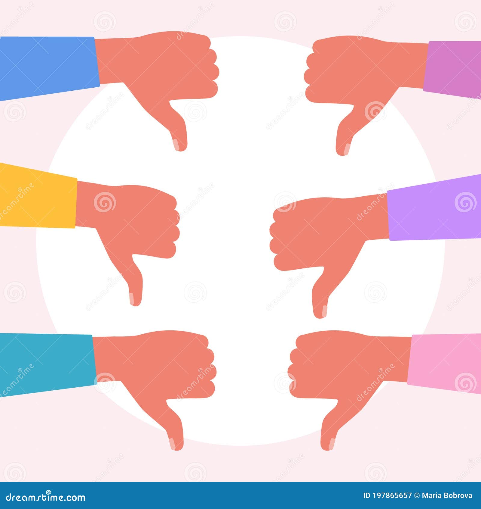 Disapproval concept stock vector. Illustration of cartoon - 197865657