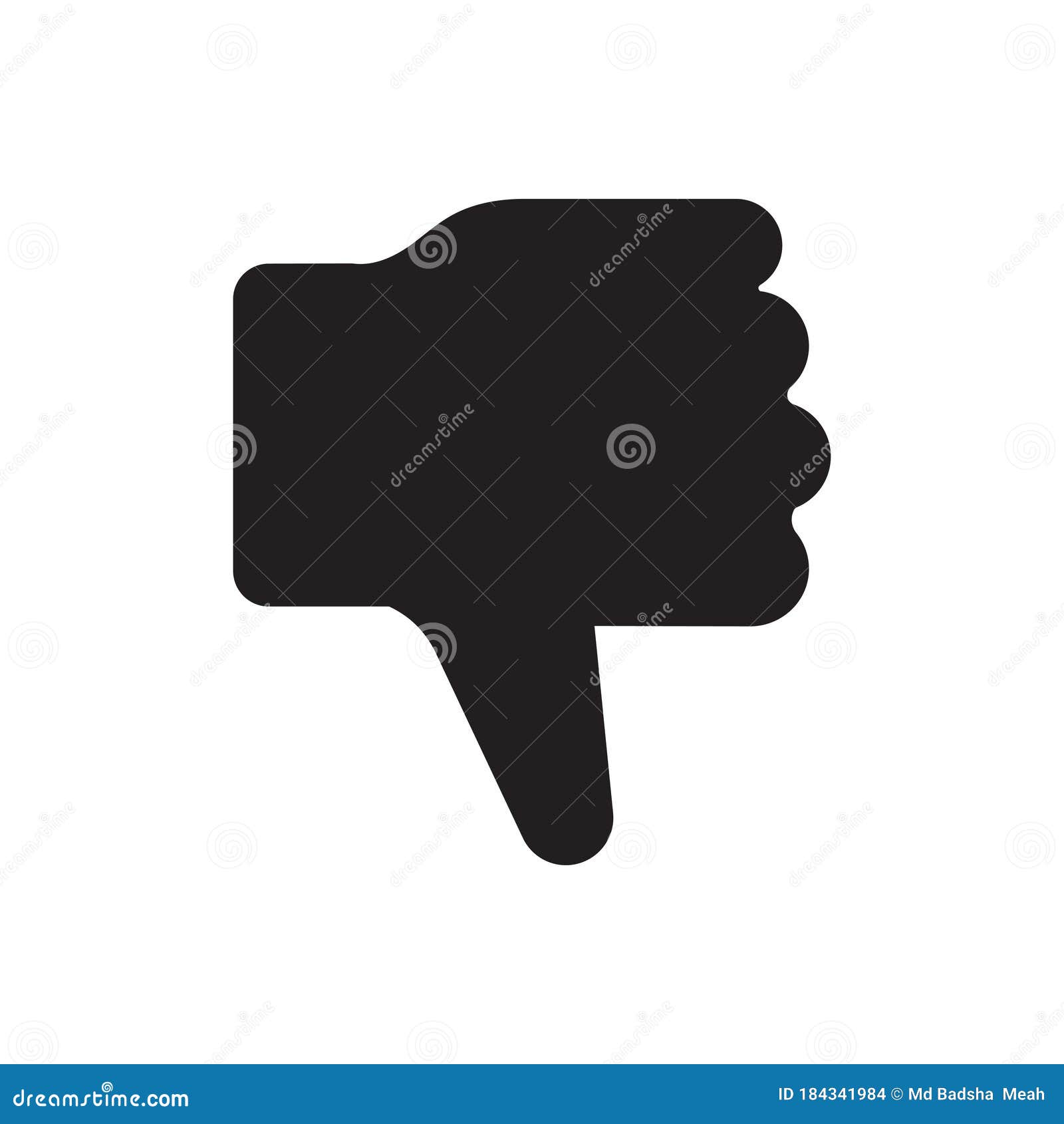 Disapprove icon stock vector. Illustration of symbol - 184341984